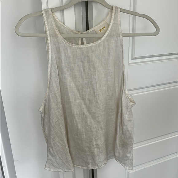 Maeve | Tops | Anthropologie Maeve Ivory Linen Tank Top | Poshmark